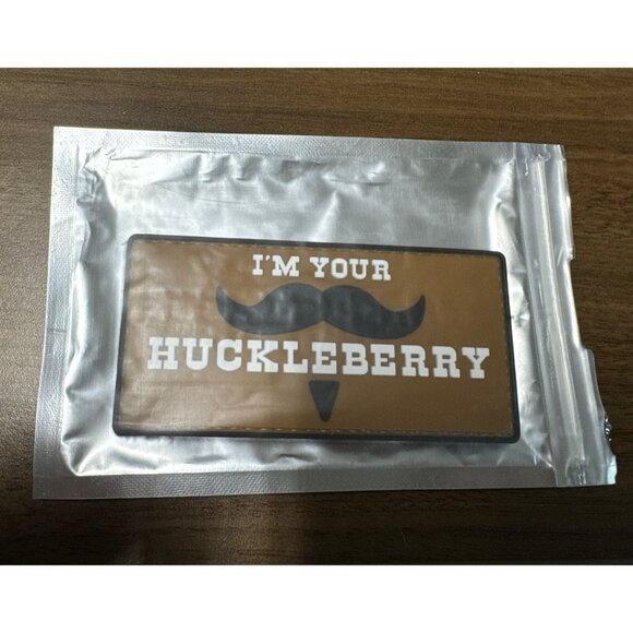 Other | Im Your Huckleberry Moustache Pvc Patch Tombstone Kilmer ...